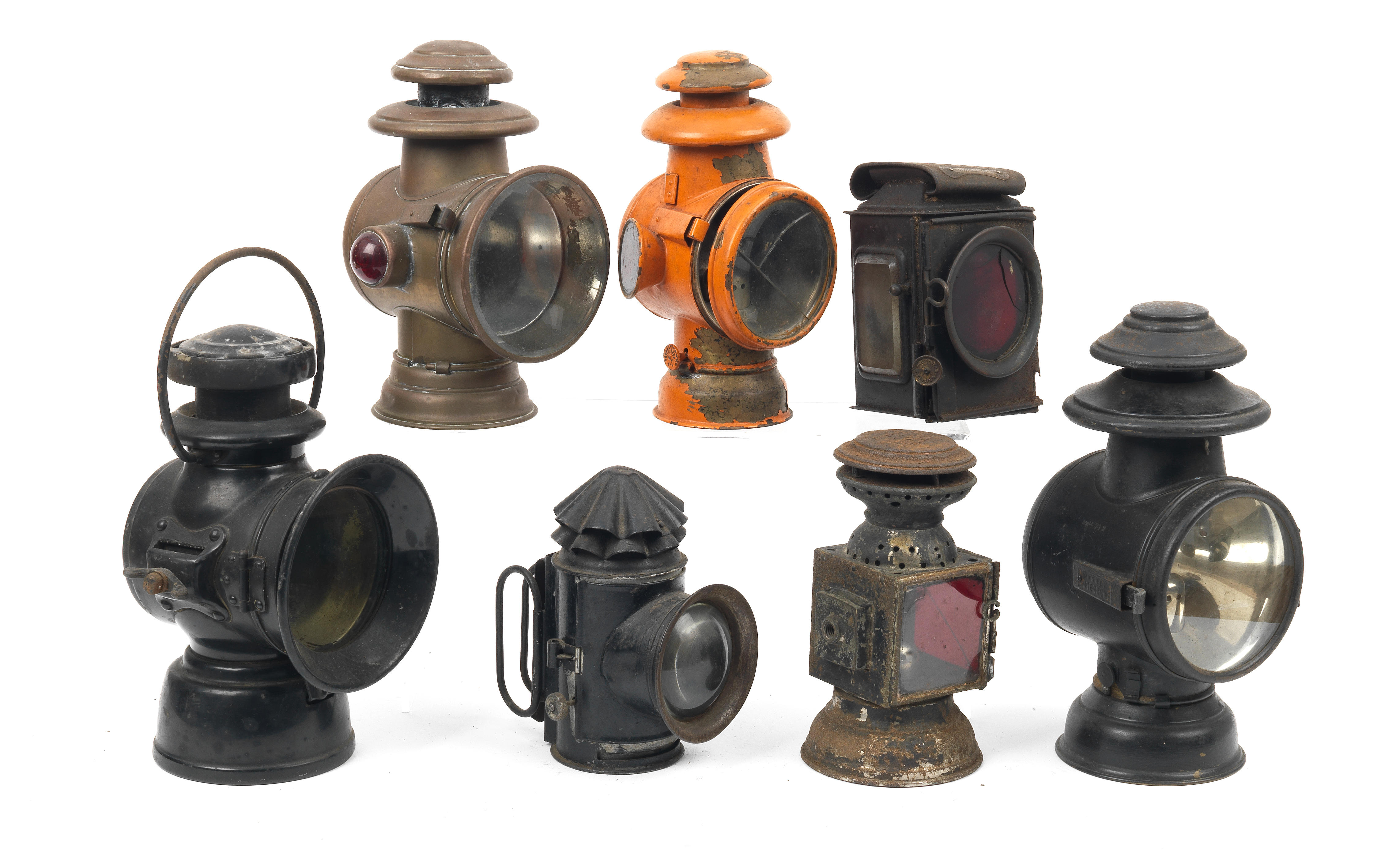 Bonhams Cars Seven Assorted Lamps 7