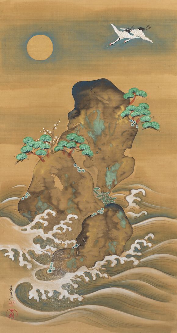 Bonhams : SAKAI DOITSU (1845-1913) AND AFTER OGATA KORIN (1658-1716 ...