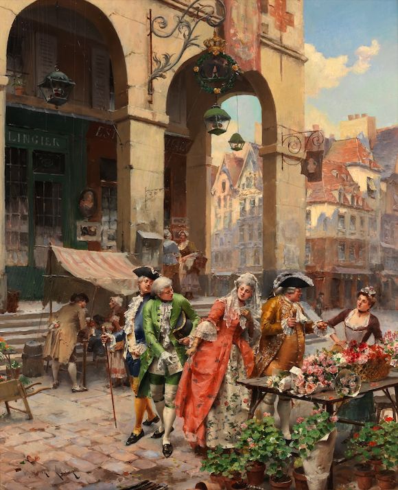 Bonhams : Henri Victor Lesur (French, 1863-1900) The secret love letter