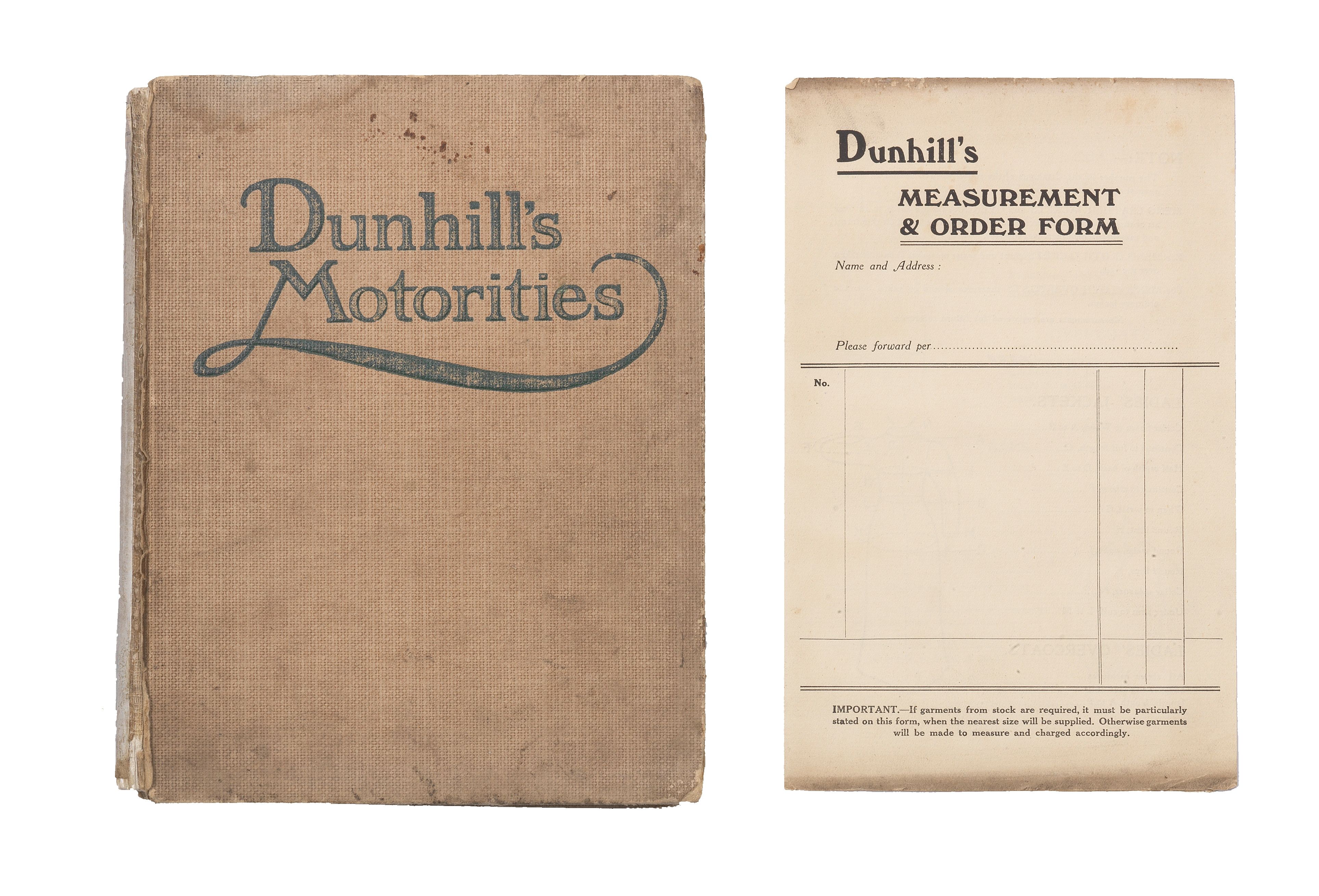 Bonhams Cars : "Dunhill's Motorities"; a motor factor's sales catalogue ...