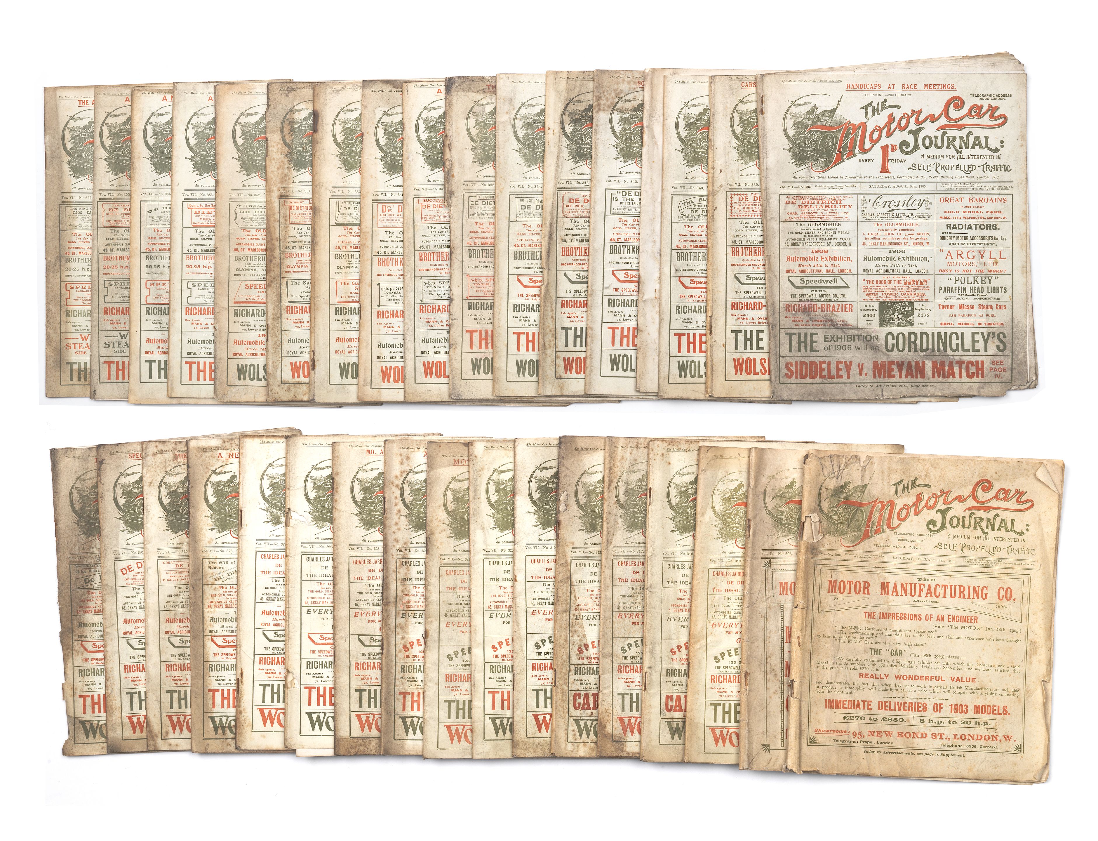 Bonhams Cars : The Motor-Car Journal; various loose issues for Volumes ...