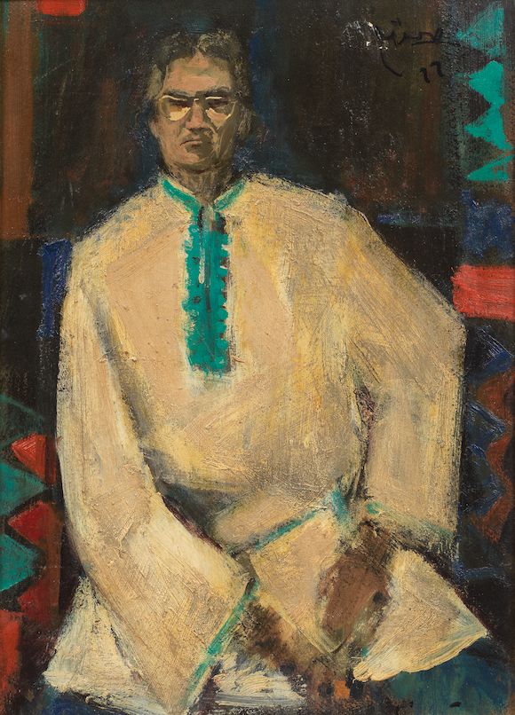 Bonhams : Seif Wanly (Egypt, 1906-1979) Self-Portrait