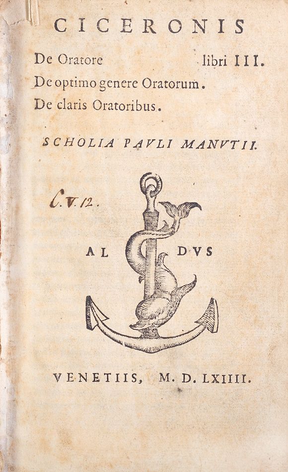 Bonhams : CICERO (MARCUS TULLIUS) De oratore libri III, De optimo ...