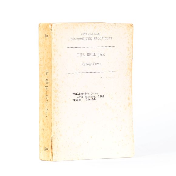 Bonhams : PLATH (SYLVIA) The Bell Jar by Victoria Lucas, UNCORRECTED ...