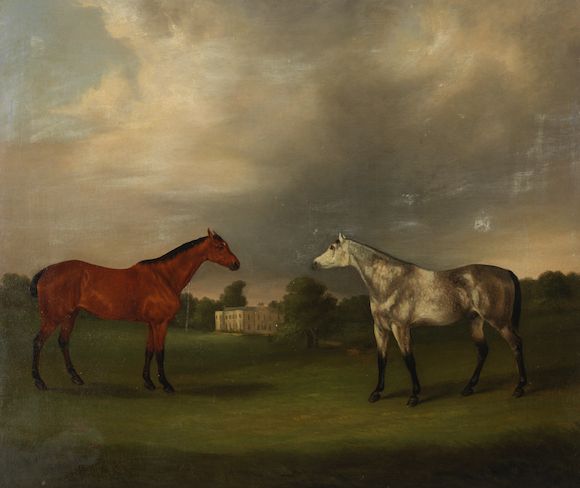 Bonhams : William Joseph Shayer (British, 1811-1892) A grey dapple and ...