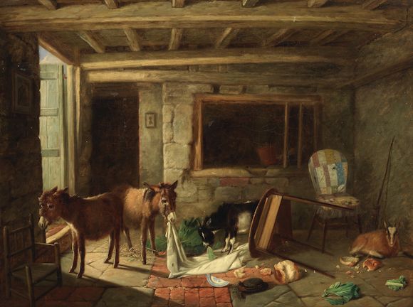 Bonhams : Charles Hunt (British, 1829-1900) Intruders