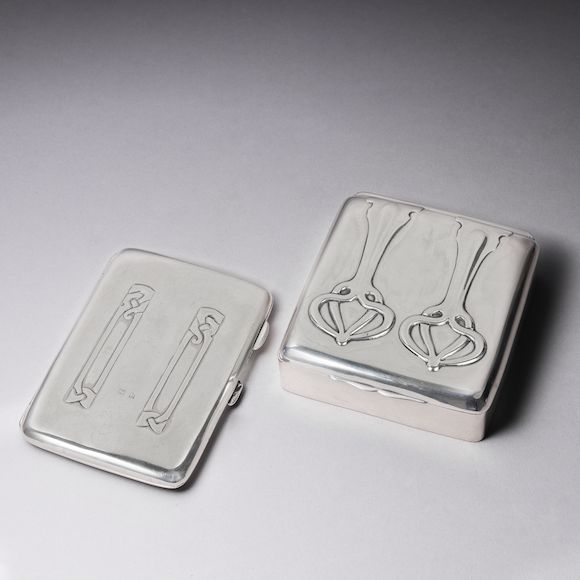 Bonhams : ARCHIBALD KNOX (BRITISH, 1864-1933) FOR LIBERTY & CO. Silver ...