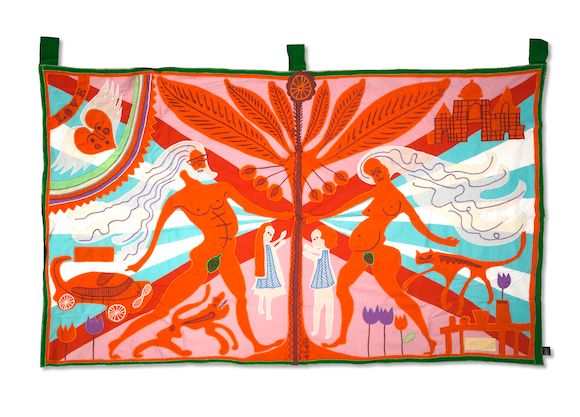 Bonhams : Grayson Perry (British, born 1960) Marriage Flag Handmade ...