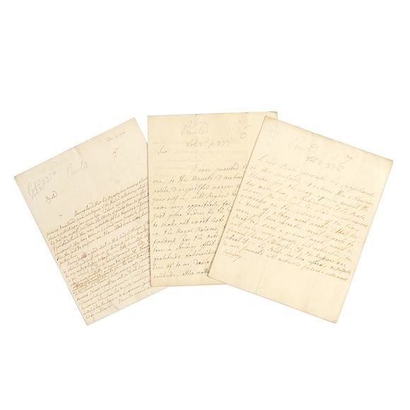 Bonhams : WALPOLE (HORACE) Autograph draft letter to John Stuart, third ...