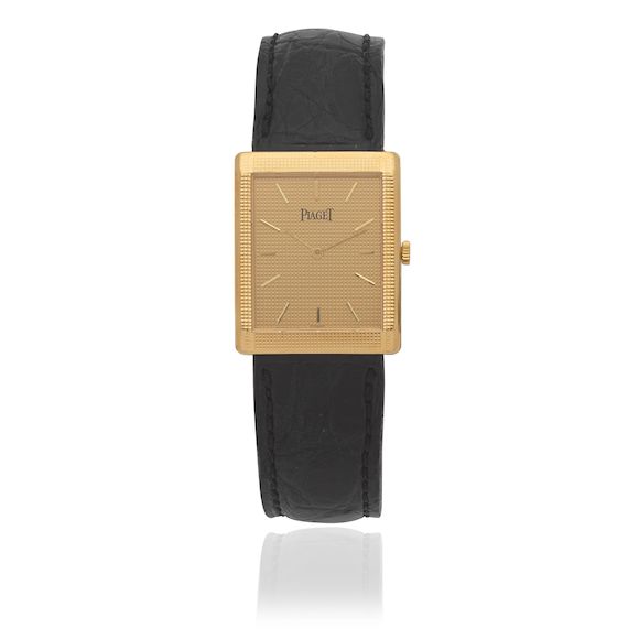 Bonhams : Piaget. An 18K gold manual wind wristwatch Ref: 9151, Circa 1970