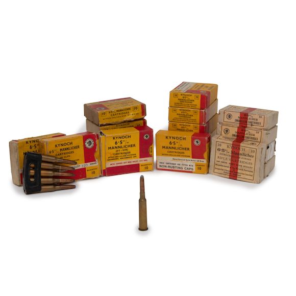 Bonhams : A quantity of 6.5mm (Mannlicher) ammunition