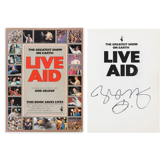 Bonhams : Live Aid: An Extensively Signed Live Aid Book And Auction ...