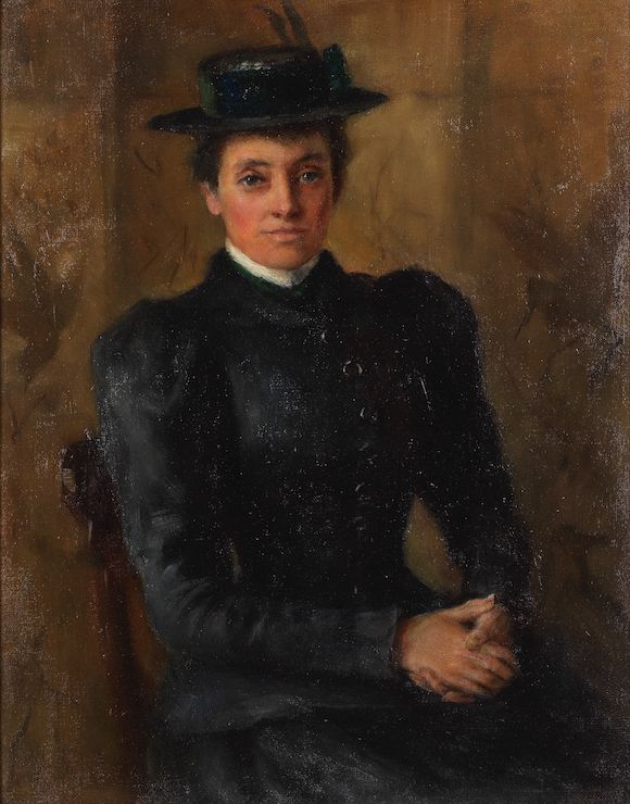 Bonhams : John Butler Yeats (Irish, 1839-1922) Portrait of Jenny Yeats ...
