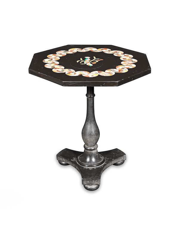 Bonhams : A mid Victorian specimen marble, hardstone, mineral and blue ...