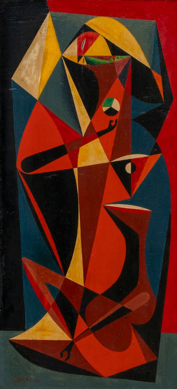 Bonhams : Colin Middleton R.H.A. (Irish, 1910-1983) Abstracted figure ...