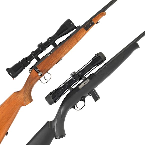 Bonhams : Two .22 (L.R.) rifles