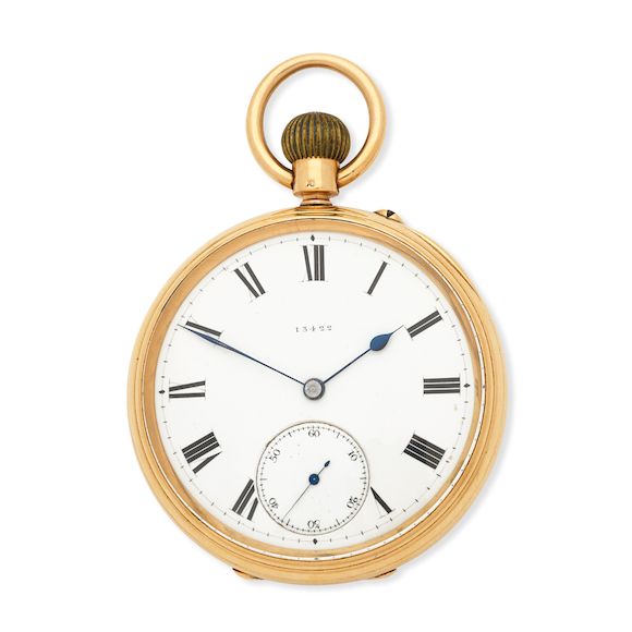 Bonhams : Edward Whistler & Co, 11 Strand, London. An 18K gold keyless ...