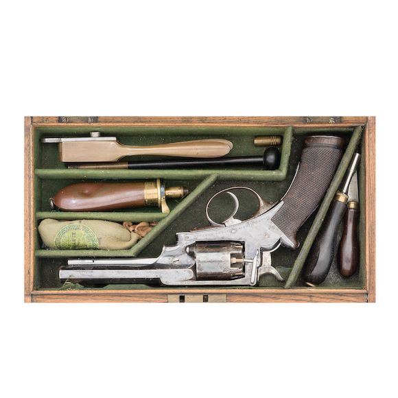 Bonhams : A Cased 120-Bore Percussion Deane-Harding Patent Second Model ...