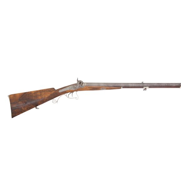Bonhams : A Fine Thuringian .550 (25-Bore) Percussion D.B. Sporting Rifle