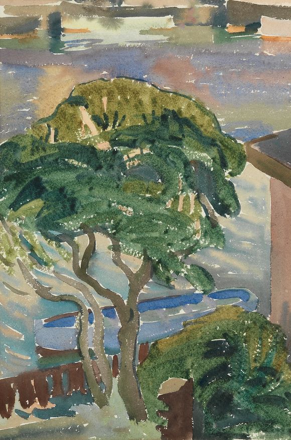 Bonhams : William John Leech R.H.A. (Irish, 1881-1968) At Looe, Cornwall