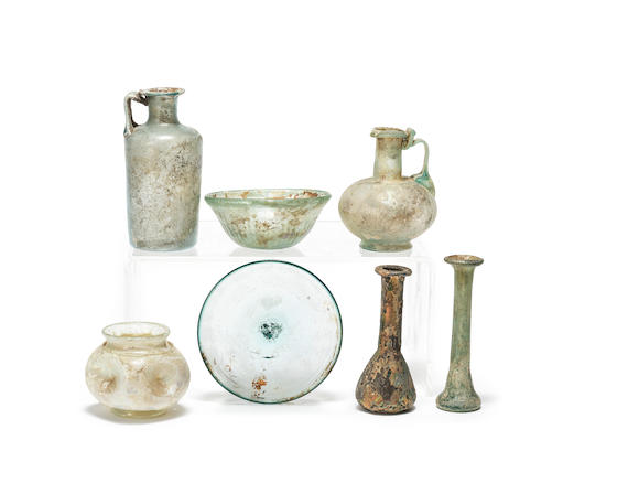 Bonhams Seven Roman Glass Vessels 7