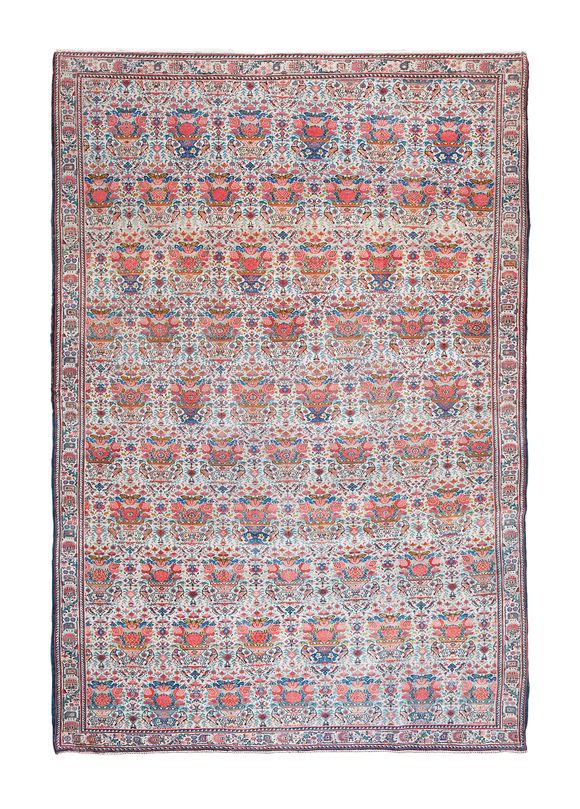 Bonhams : Abedeh Zili Sultan Design Rug North Persia, circa 1900 129cm x 193cm, (50 13/16in x 76in)
