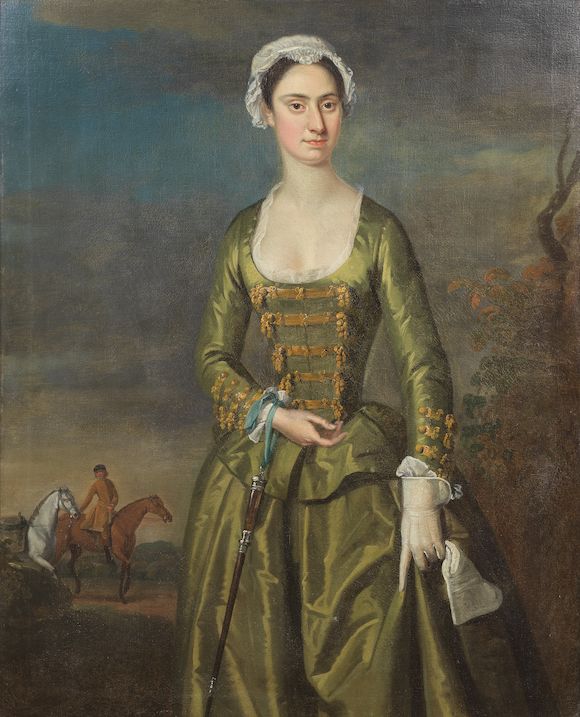 Bonhams : Circle of Herman van der Myn (Amsterdam 1684-circa 1741 London) Portrait of Miss Grace ...