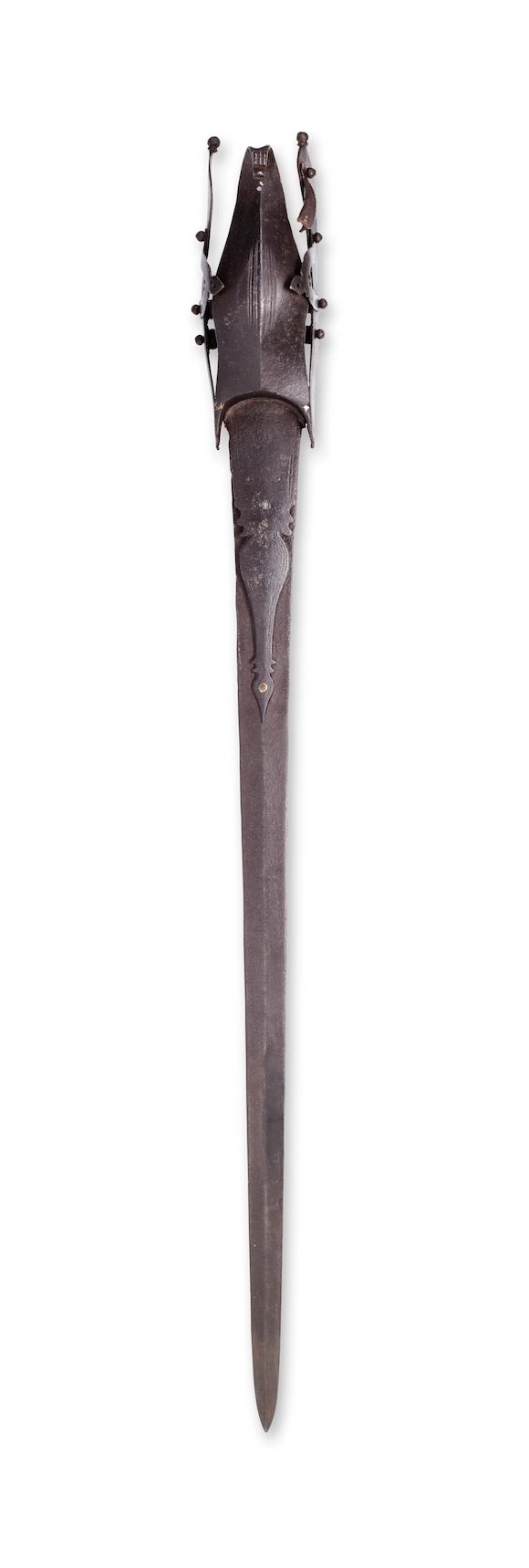 Bonhams : A Vijayanagara hilted steel gauntlet sword (pata) South India ...