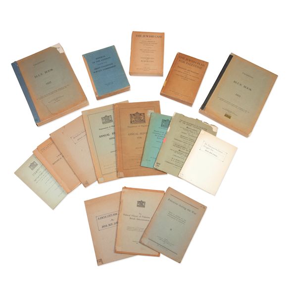 Bonhams : ISRAEL, PALESTINE, AND THE BRITISH MANDATE A collection of 16 ...