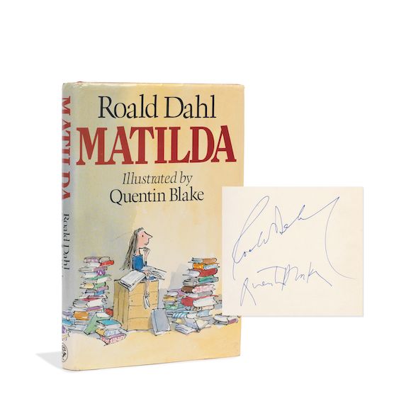Bonhams : DAHL (ROALD) Matilda. Illustrated by Quentin Blake, SIGNED BY ...
