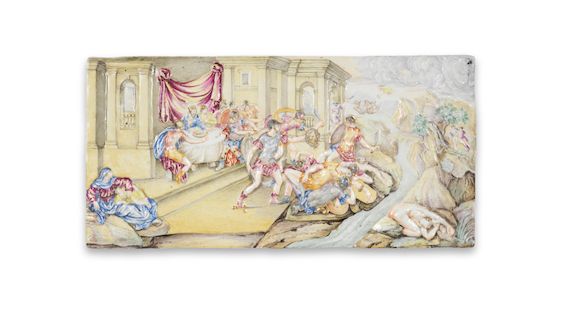 Bonhams : A Doccia relief-moulded plaque, circa 1770