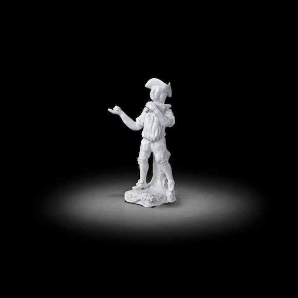 Bonhams : A very rare Longton Hall figure, circa 1755