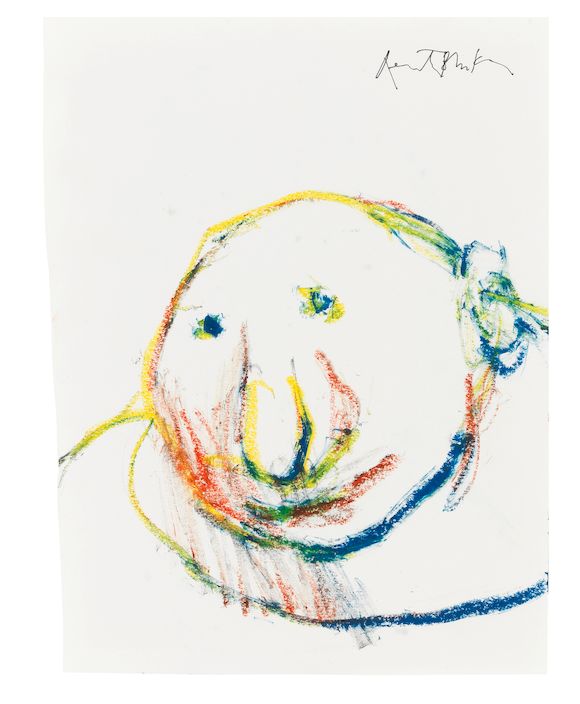 Bonhams : Sir Quentin Blake (British, born 1932) Tricolour Head ...