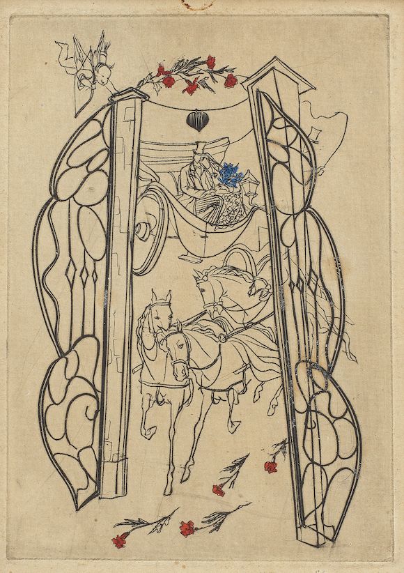 Bonhams : Anonymous Fisherwoman; Carriage Ride Two etchings, the first ...