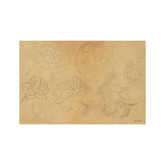 Bonhams Cornette de Saint Cyr : RAOUL DUFY (1877-1953) Etude de Roses