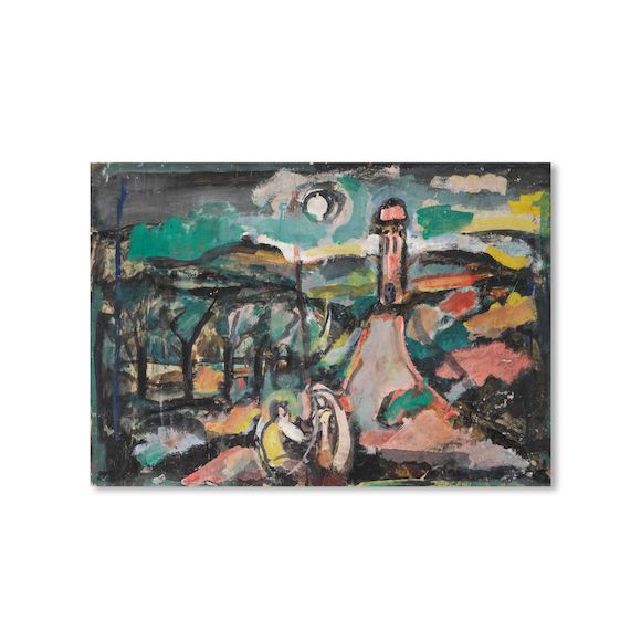 Bonhams Cornette de Saint Cyr : GEORGES ROUAULT (1871-1958) Paysage au ...