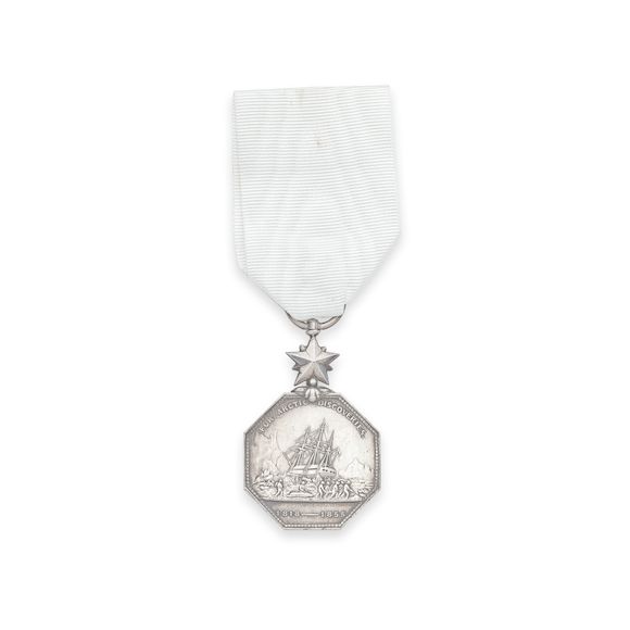Bonhams : ARCTIC MEDAL 1857 Silver medal awarded by Queen Victoria, the ...