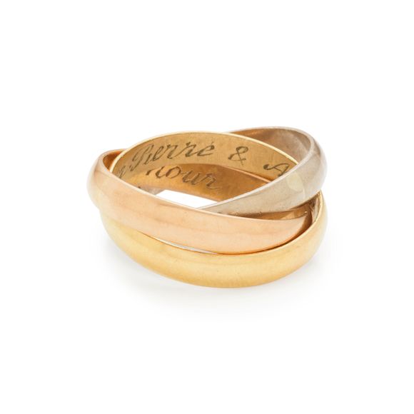 Bonhams Cornette de Saint Cyr : CARTIER TRINITY GOLD RING CARTIER BAGUE ...