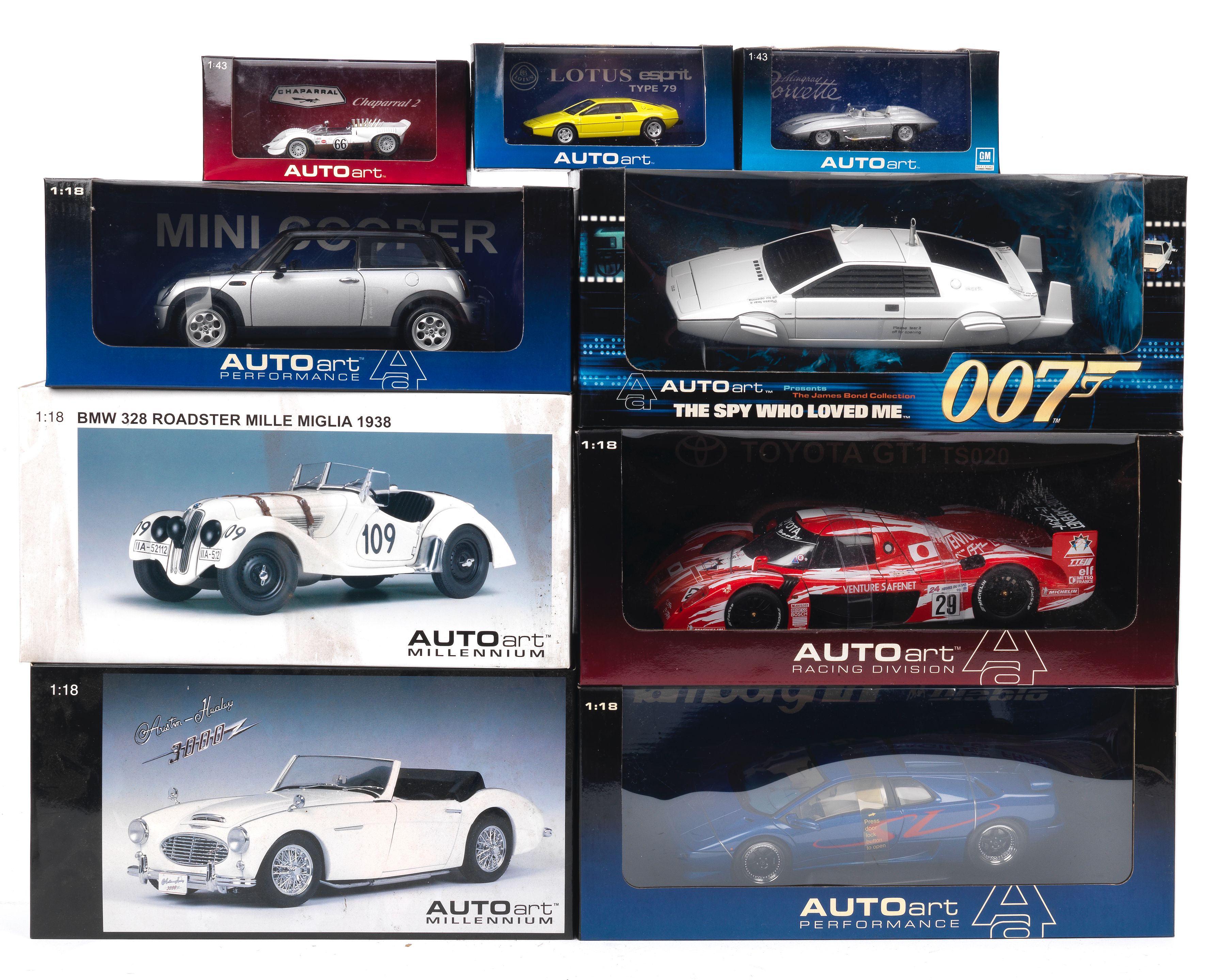 Bonhams Cars : Nine boxed 1:18 and 1:32 scale die-cast models by ...