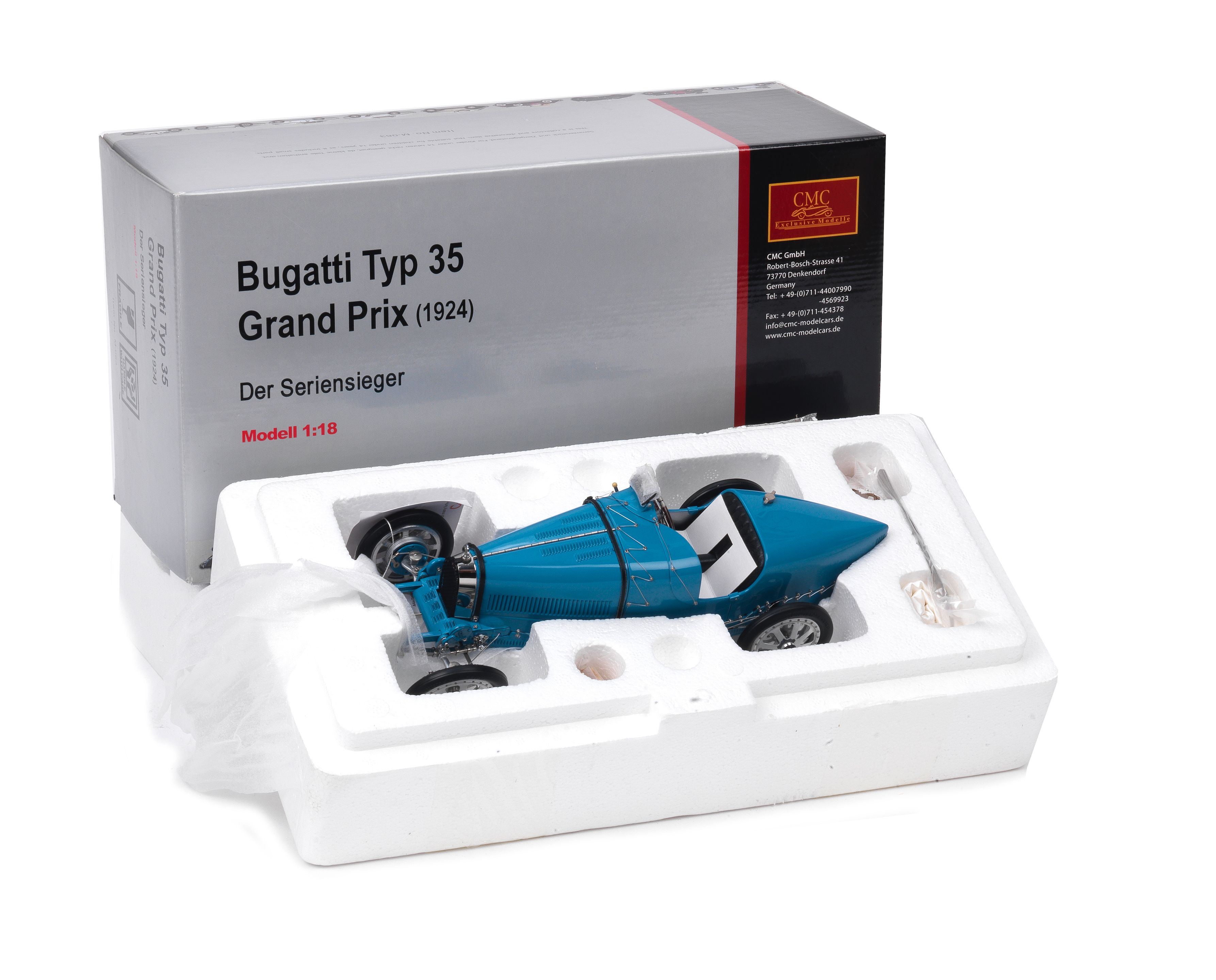 Bonhams Cars : A boxed 1:18 scale 1924 Bugatti Type 35 Model by CMC ...