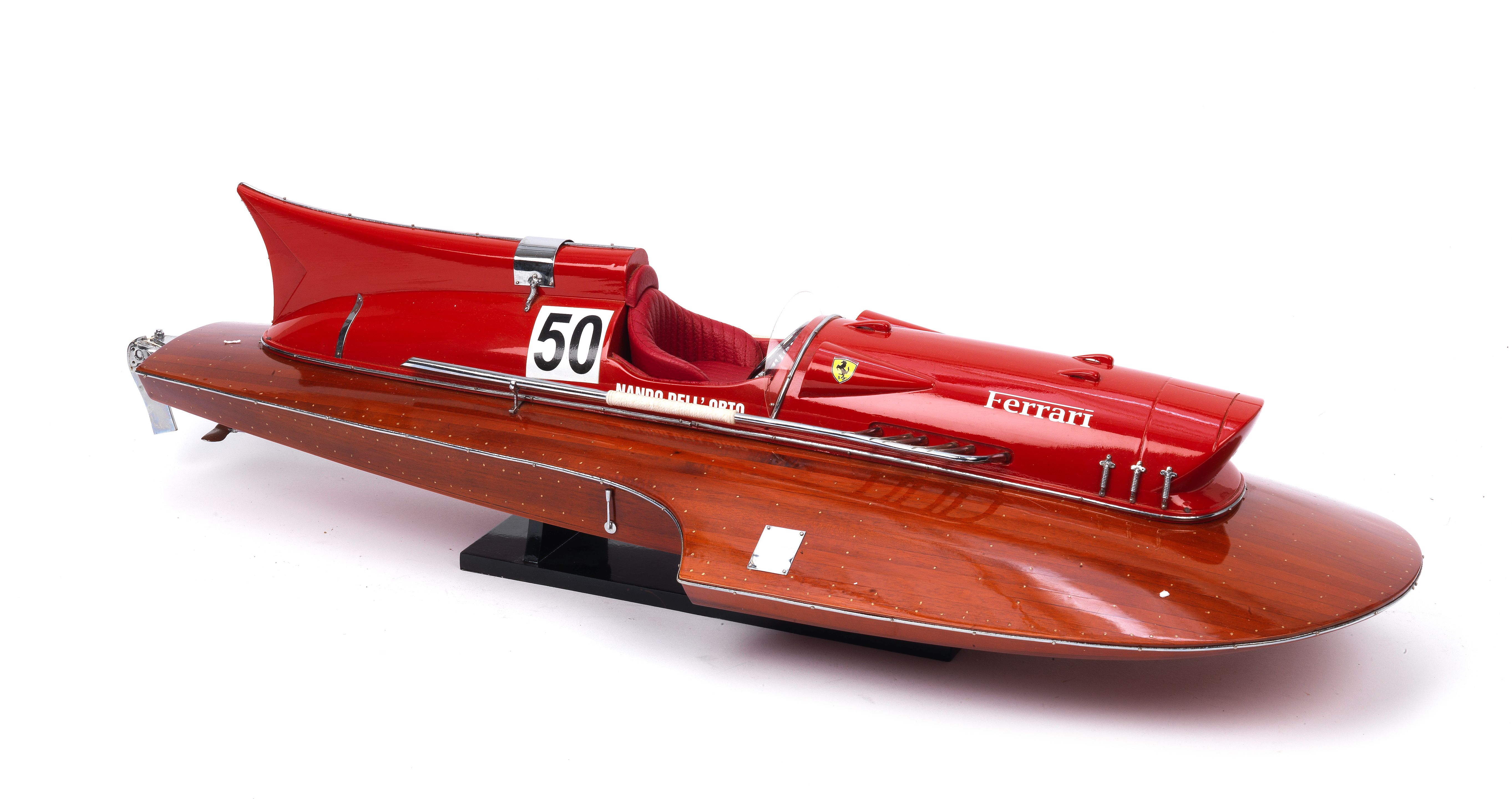 Bonhams Cars : A 1:8 scale model of the Ferrari Arno XI Hydroplane, ((3))