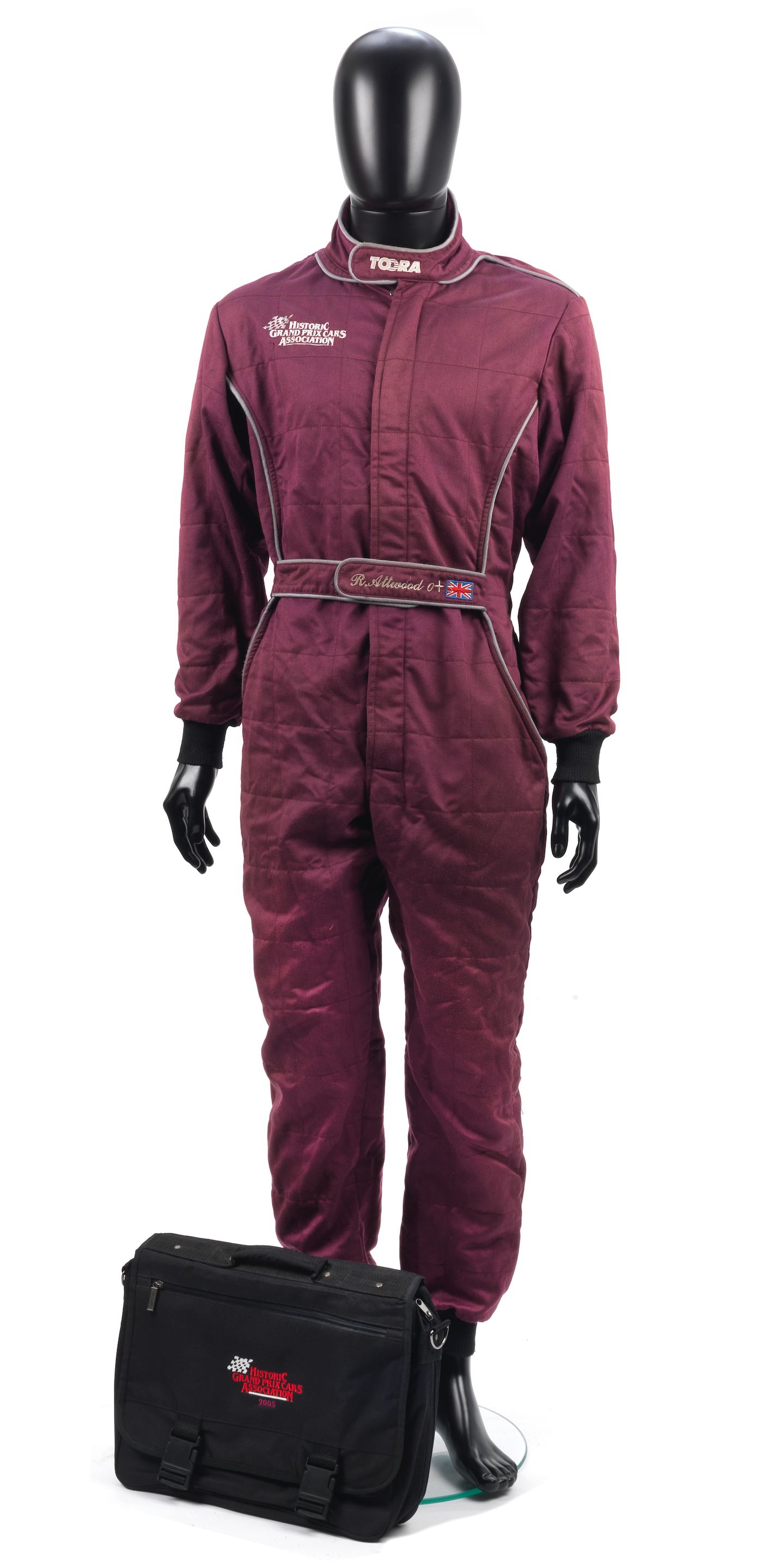 Bonhams Cars : A set of Richard Attwood's Historic Grand Prix Cars Association race overalls by ...