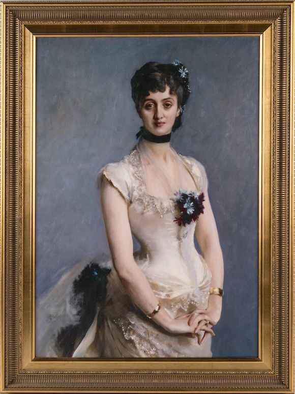 Bonhams : After John Singer Sargent RA (In a giltwood and gesso moulded ...
