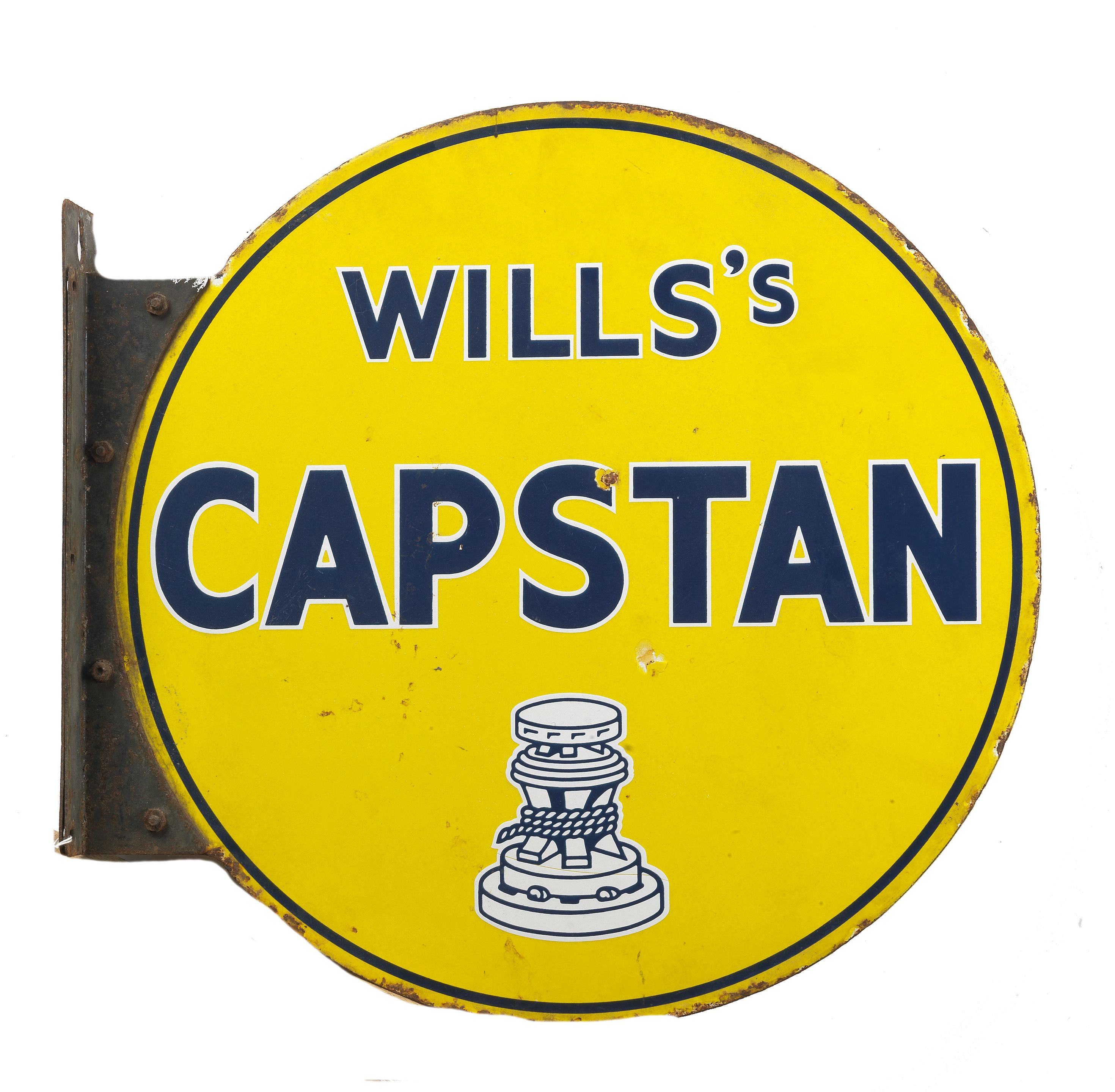 Bonhams Cars : A Wills's Capstan enamel advertising sign,