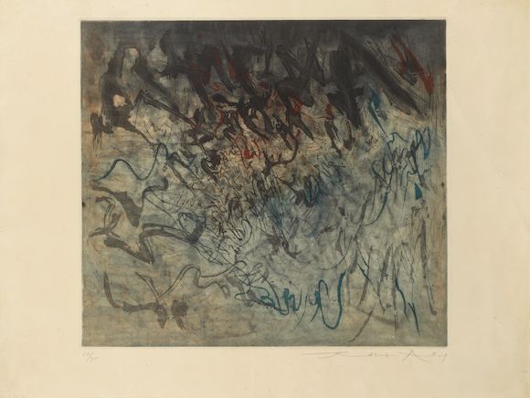 Bonhams : Zao Wou-Ki (Chinese/French, 1921-2013) Sans titre Etching ...