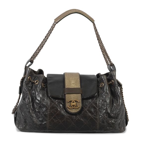 Bonhams : Karl Lagerfeld for Chanel: a Khaki Shagreen and Glazed ...