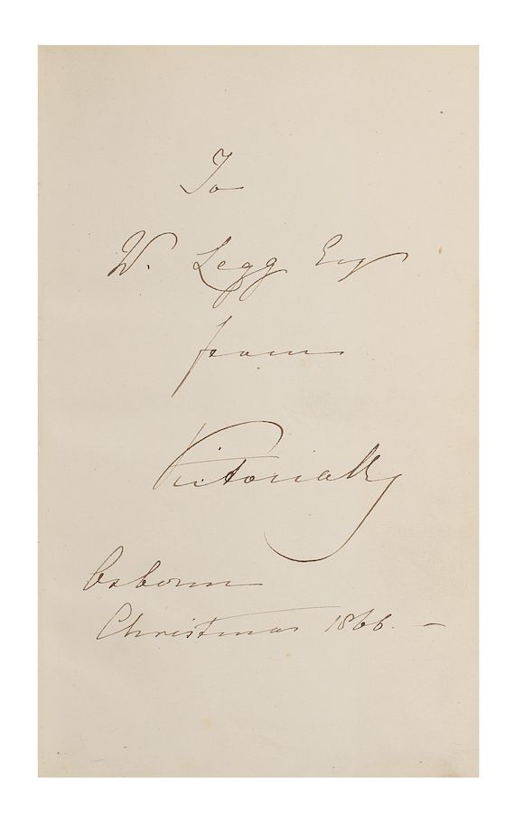 Bonhams : ROYALTY - VICTORIA AND ALBERT ALBERT (Prince) The Principal ...