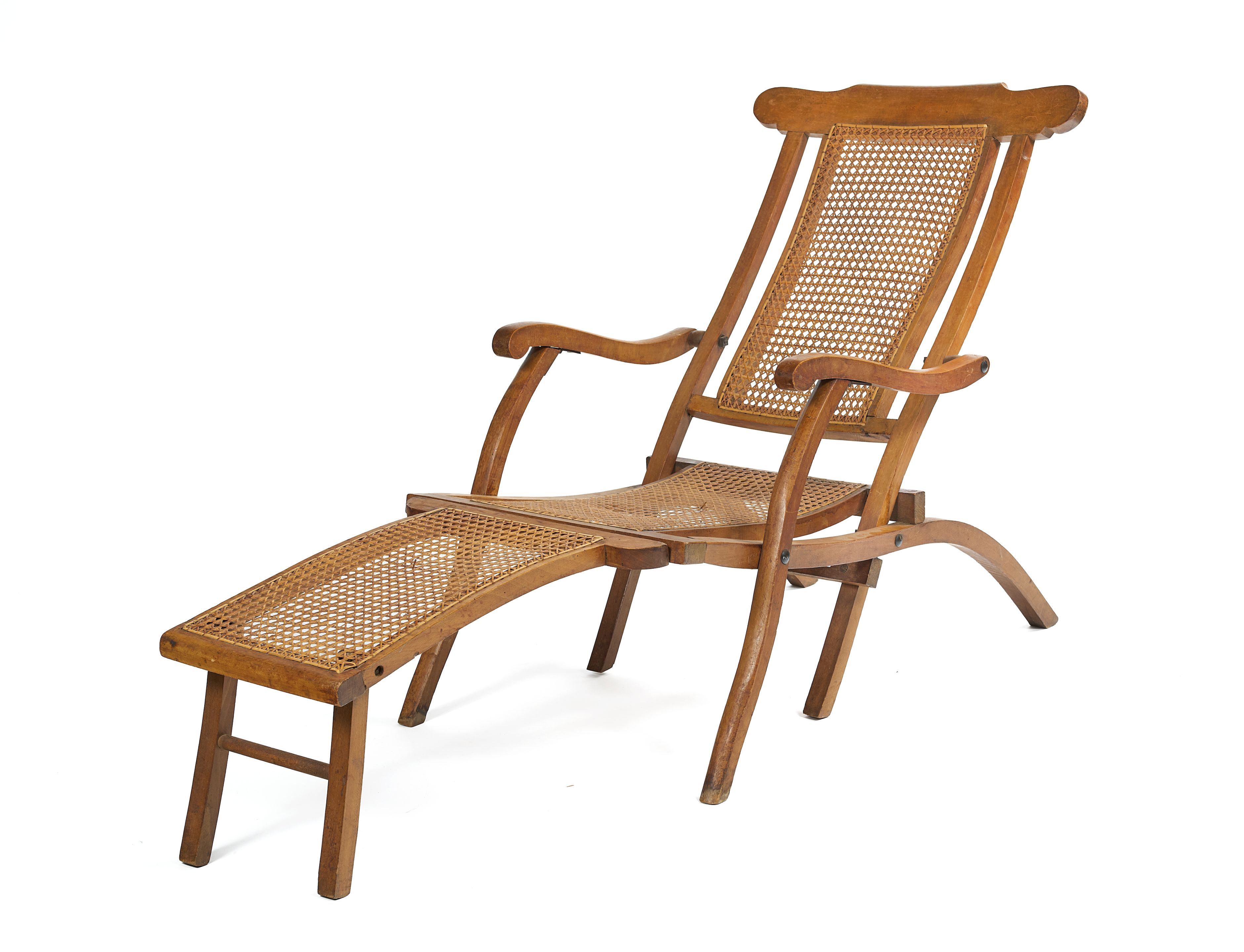 Bonhams Cars : A FRENCH CRUISE LINER TOP DECK LOUNGE CHAIR 1920'S ...