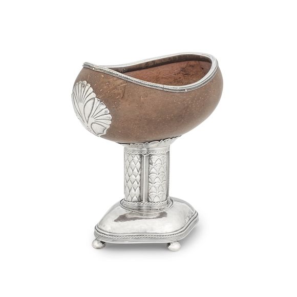 Bonhams : An Arts and Crafts silver-mounted coconut cup John Paul ...