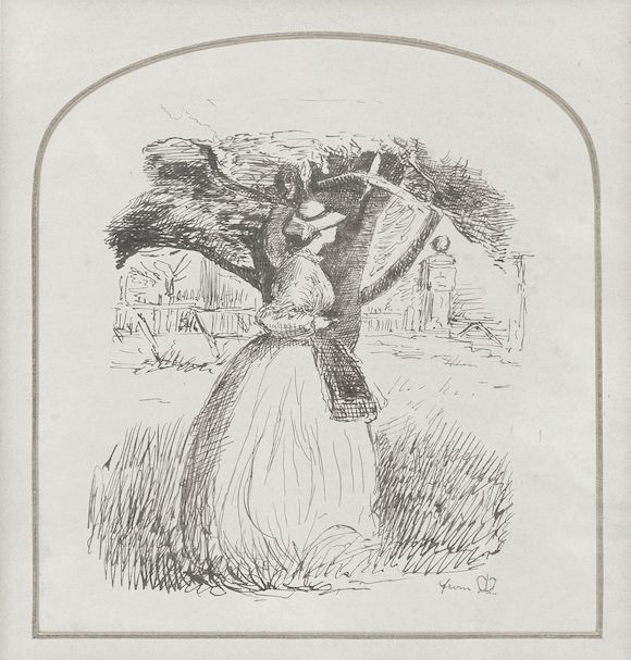 Bonhams : MILLAIS (JOHN EVERETT) - ARTWORK Original sketch for an ...
